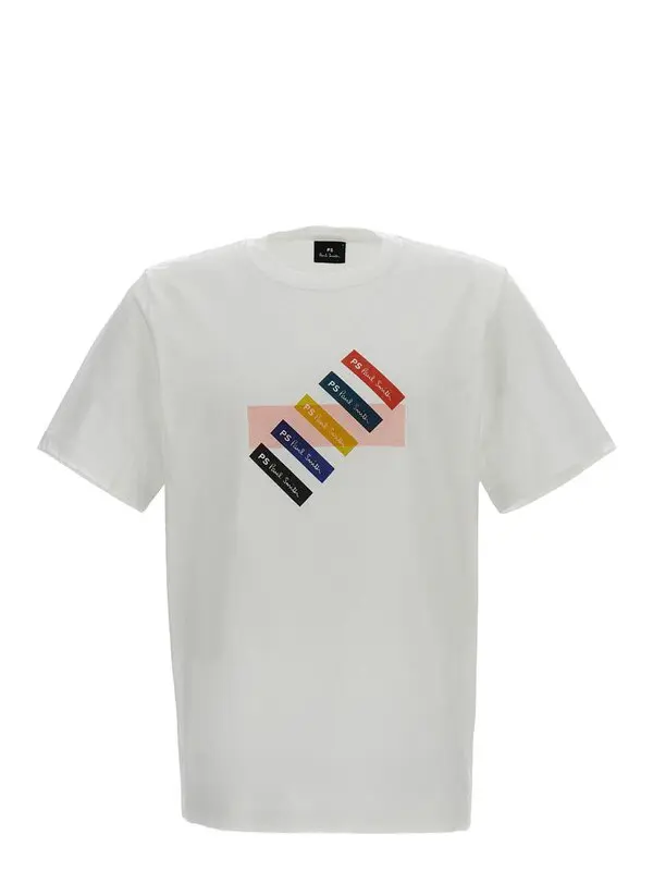Paul Smith Short-sleeved Shirt With Print - White