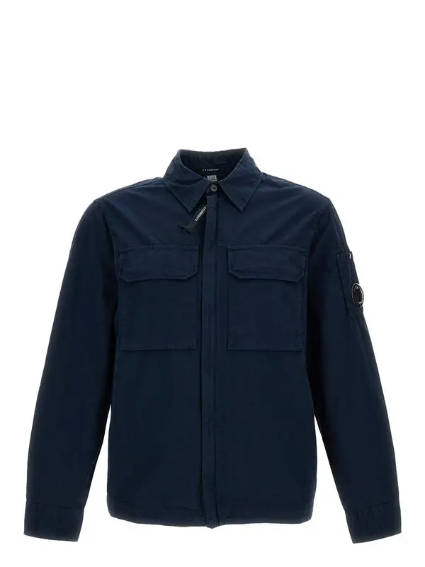 C.P. COMPANY Shirt Jacket With Zipper - Blue