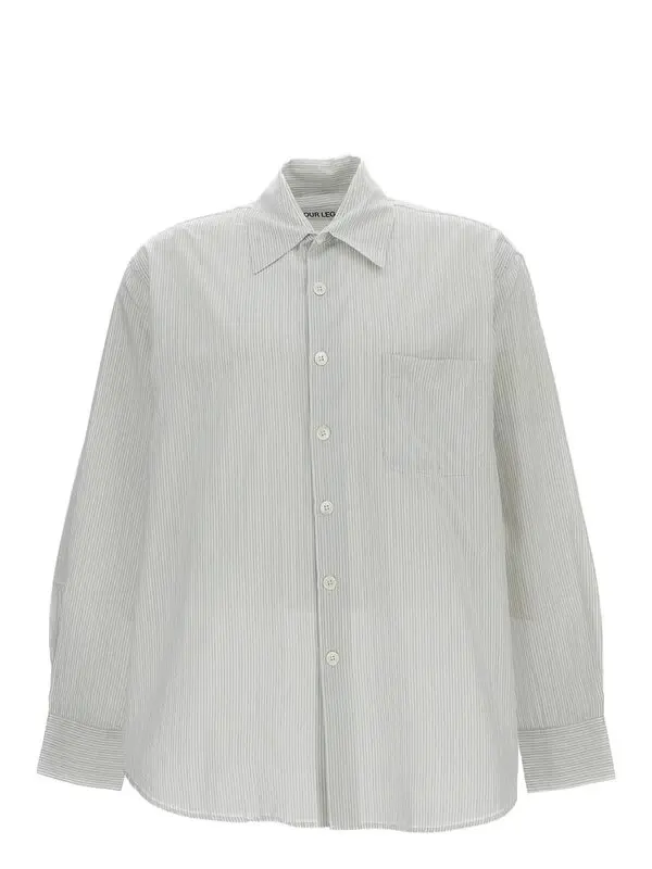 Our Legacy Striped Overshirt - White