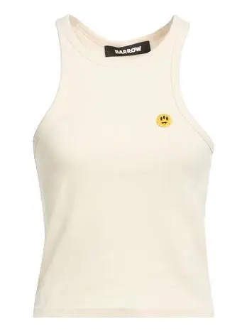 BARROW Ribbed Jersey Tank Top - White