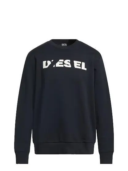 DIESEL Cotton French Terry Sweatshirt - Blue