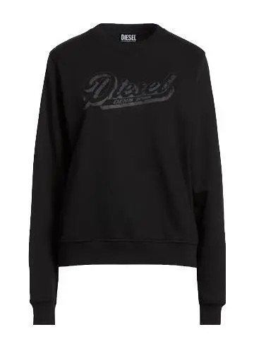 DIESEL Cotton French Terry Sweatshirt - Black