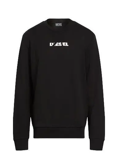 DIESEL Cotton-elastane French Terry Sweatshirt - Black