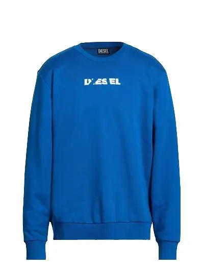 DIESEL Cotton-elastane French Terry Sweatshirt - Blue