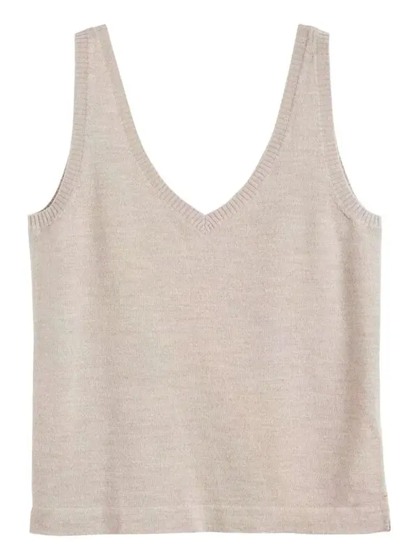 Chinti & Parker V-neck Sleeveless Top - Neutrals