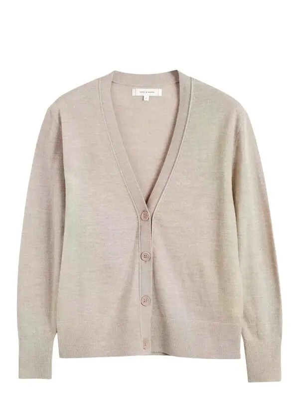 Chinti & Parker V-neck Button Cardigan - Neutrals