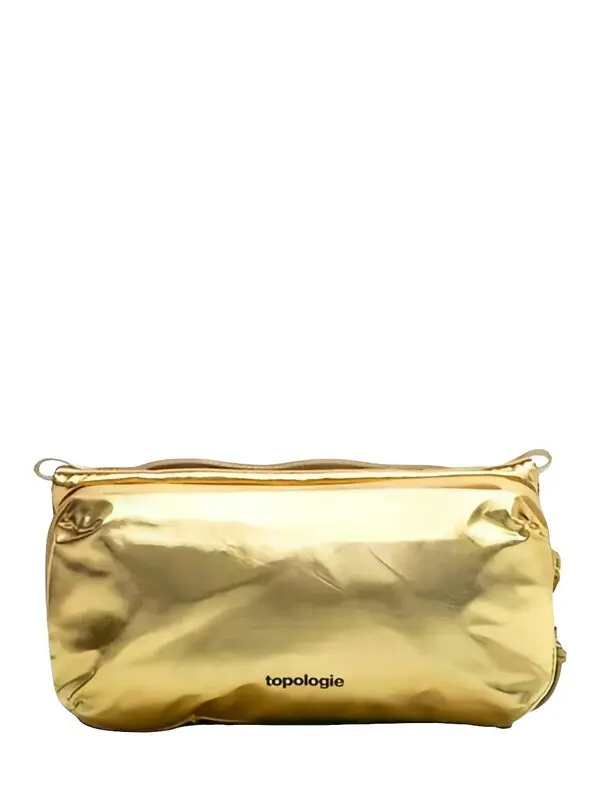 TOPOLOGIE Metallic Messenger Bag - Gold