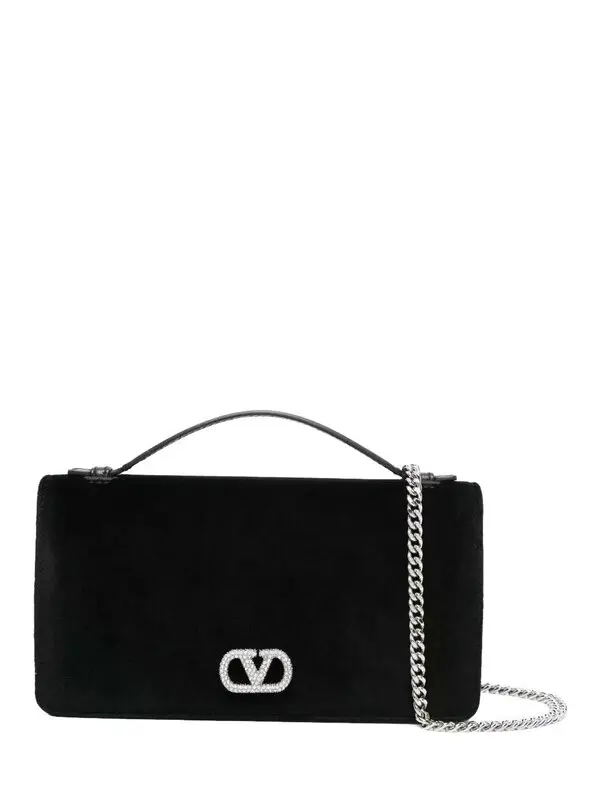 Valentino Garavani Crystal Embellished Mini Bag - Black