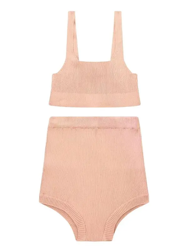 Valentino Garavani Ribbed Underwear Set - Pink