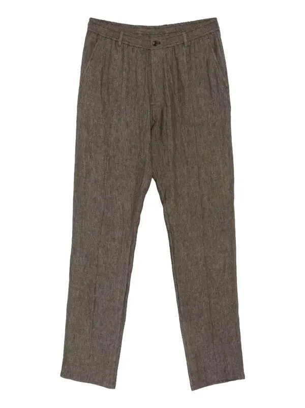 Emporio Armani Buttoned Trousers - Brown