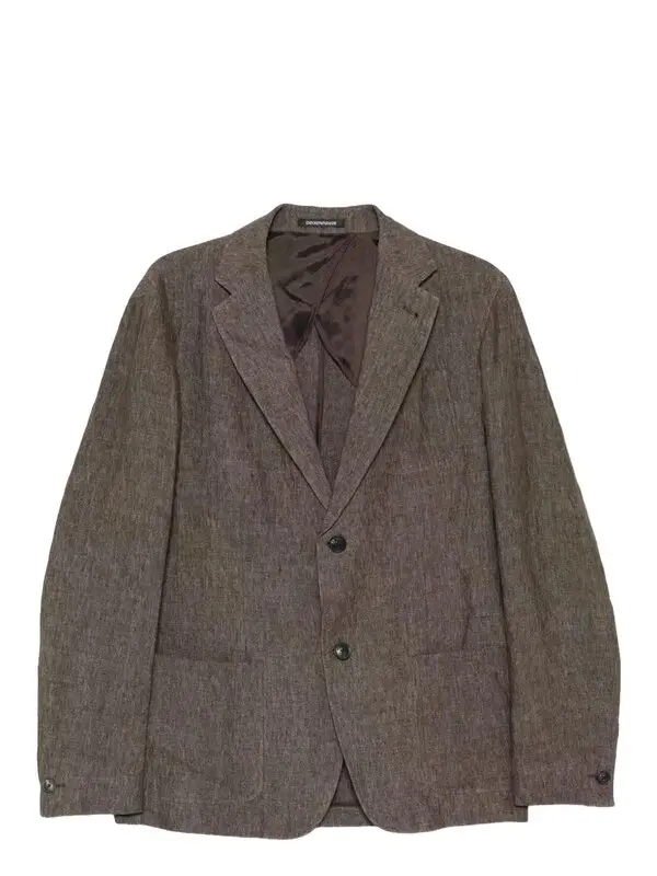 Emporio Armani Buttoned Blazer - Brown