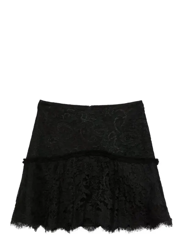 IMROSKA Laced Mini Skirt - Black