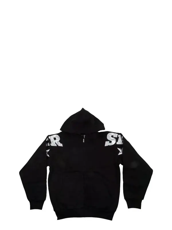 SP5DER Hooded Zip-up - Black