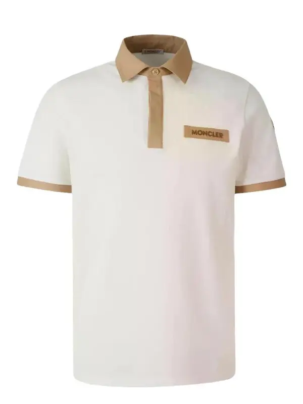 Moncler Logo-stitched Polo Shirt - White