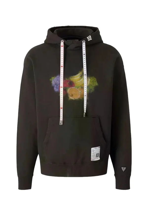 Mihara Yasuhiro Fruit Graphic Hoodie - Black