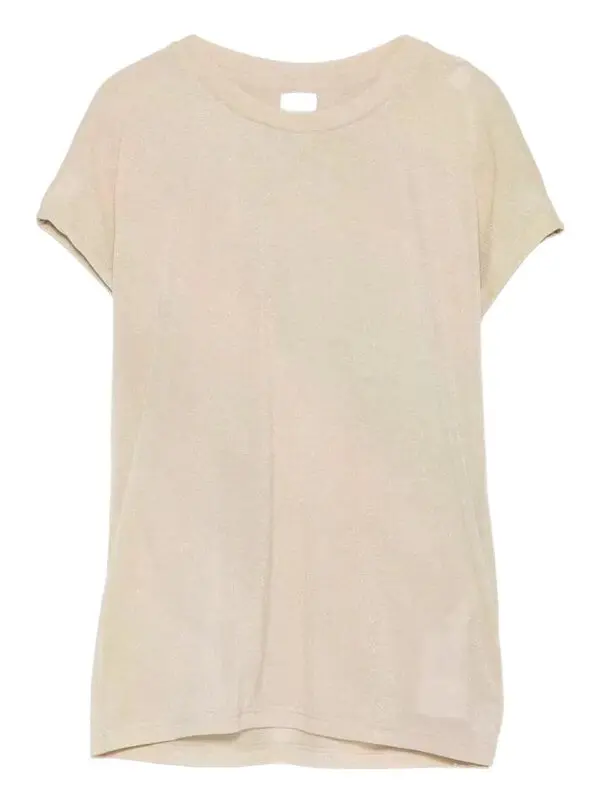 Eleventy Crew-neck Short-sleeve T-shirt - Neutrals