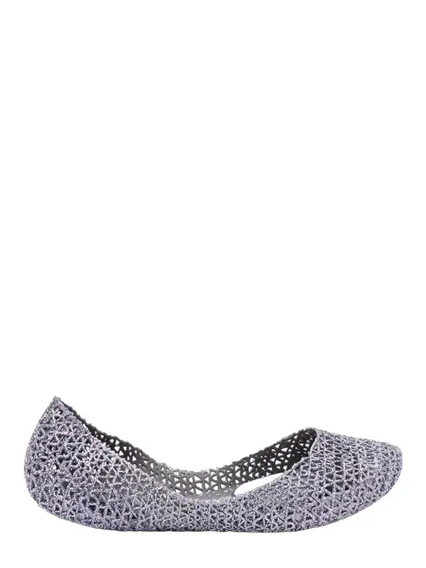 Melissa Glitter Ballet Flats - Grey