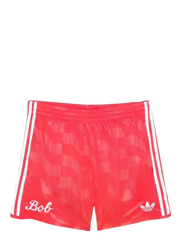 Adidas Stripe Track Shorts - Red