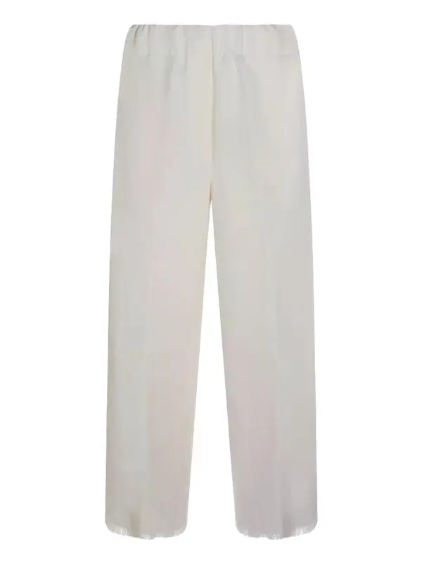 Antonelli Firenze Frayed Hem Trousers - Neutrals