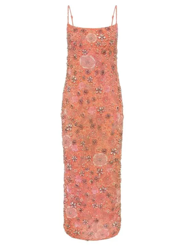 Rachel Gilbert Francesca Sequin-embellished Dress - Pink