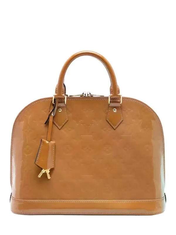 LOUIS VUITTON 2013 Monogram Vernis Alma Pm Handbag - Brown