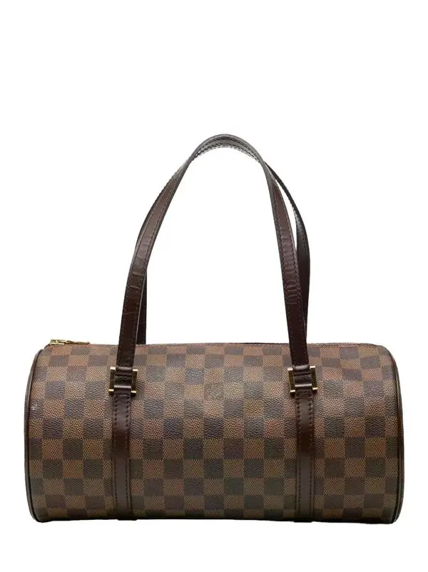 LOUIS VUITTON 2005 Damier Ebene Papillon 30 Handbag - Brown