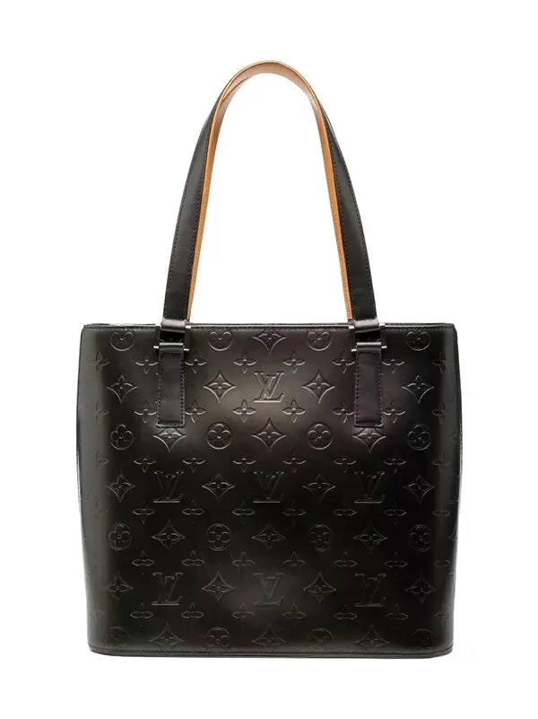 LOUIS VUITTON 2002 Monogram Mat Stockton Tote Bag - Grey