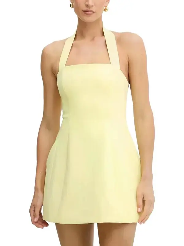 Bardot Nevelle Hourglass Halterneck Dress - Yellow