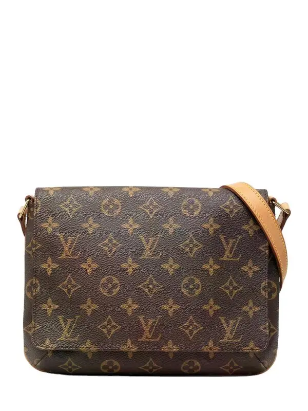 LOUIS VUITTON 1999 Monogram Musette Tango - Brown