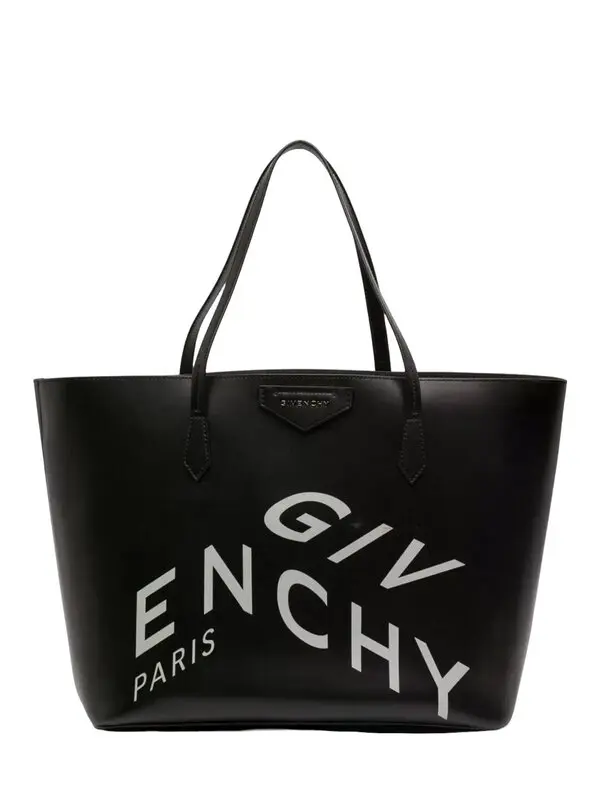 Givenchy Large Leather Wing Shopping Tote Bag - Black