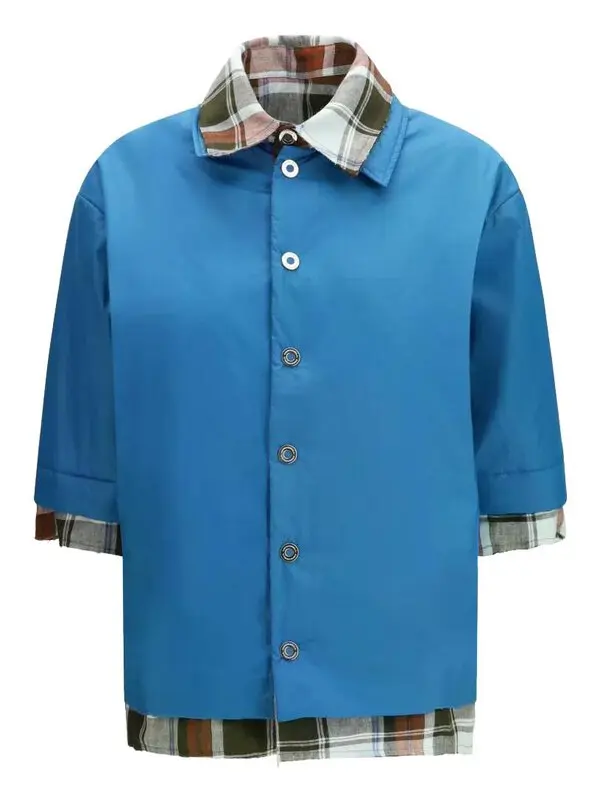MARBELL Peggy Checked Shirt - Blue