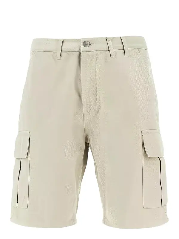 FORET Button-fastening Cargo Shorts - Neutrals