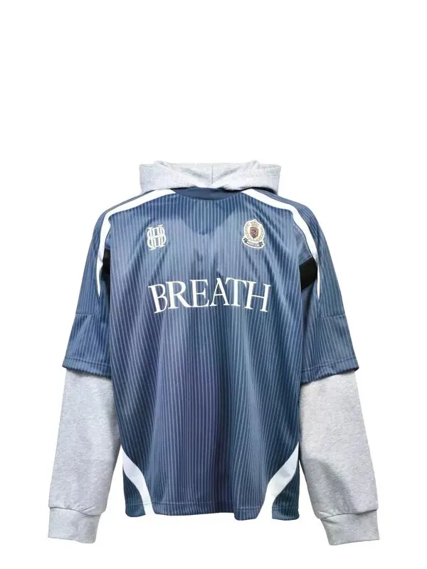 BREATH Layered Hoodie - Blue