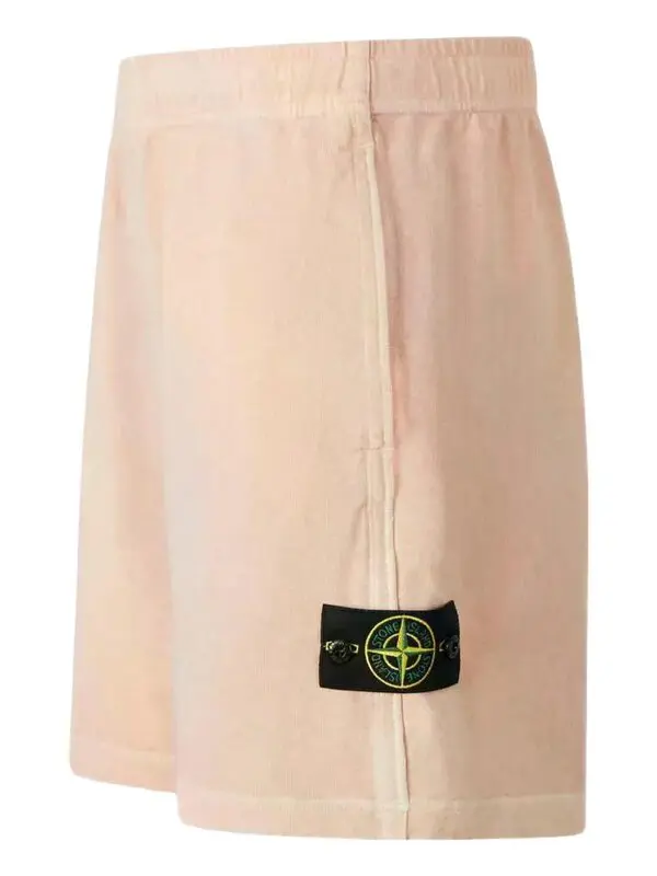 Stone Island Compass Badge Shorts - Pink