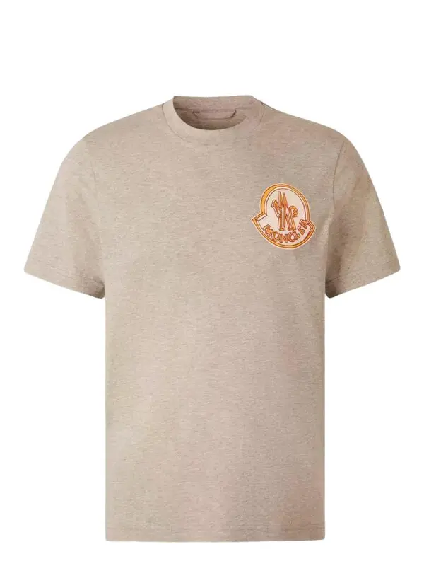 Moncler Logo-patch T-shirt - Neutrals