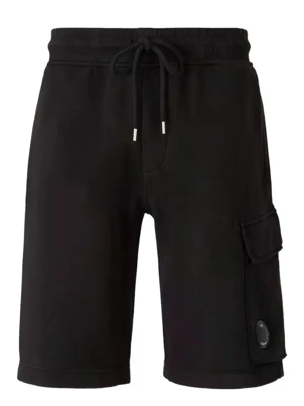 C.P. COMPANY Cargo Drawstring Shorts - Black
