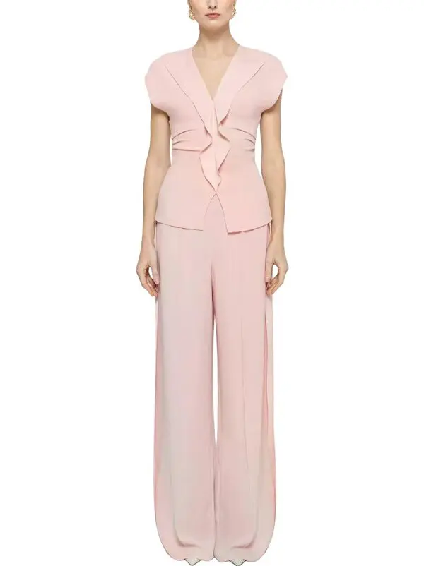 NISSA High-rise Wide-leg Trousers - Pink