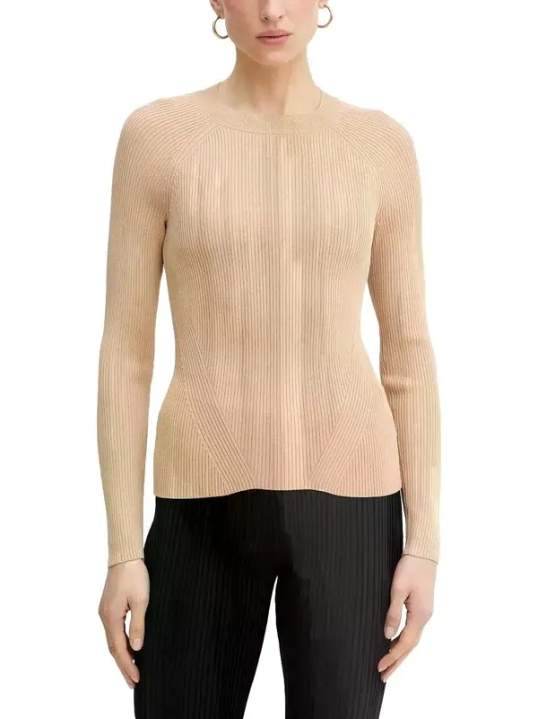Armani Exchange Ribbed Sweater - Neutrals