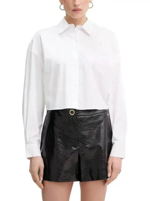 Armani Exchange Cropped Shirt - White