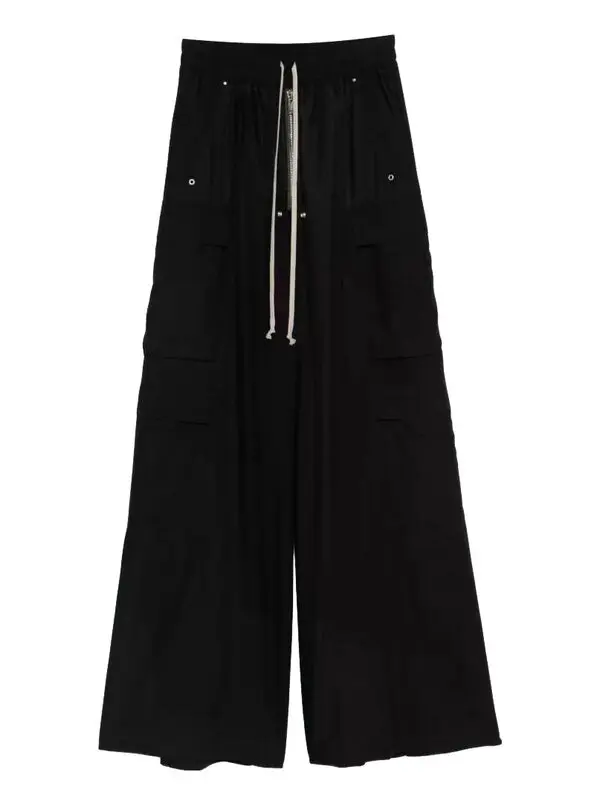 Rick Owens Cargobelas Drawstring Cargo Pants - Black