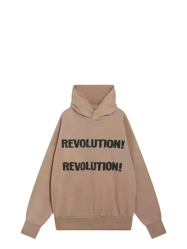 Fear Of God Revolution Graphic Print Hoodie - Neutrals