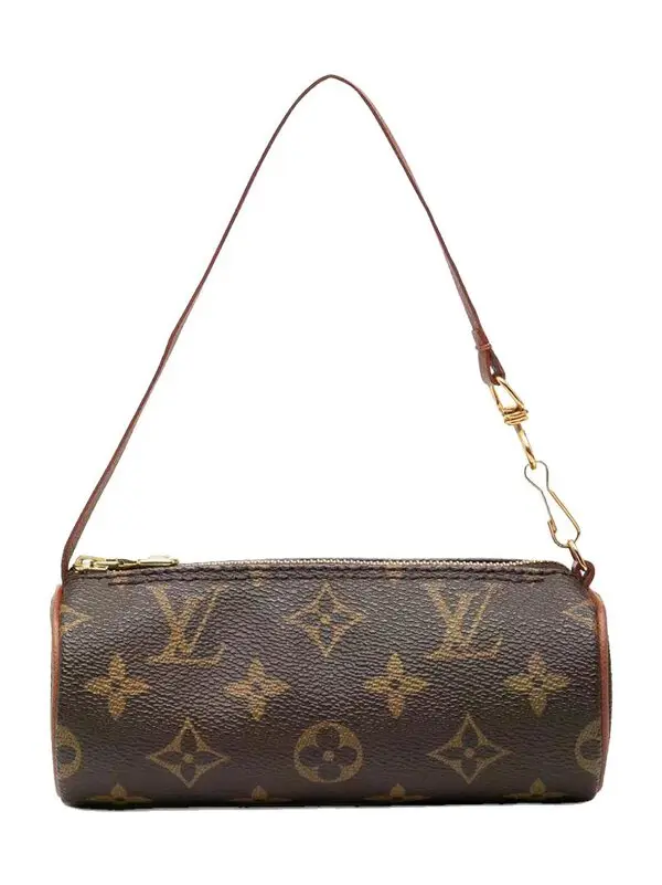 LOUIS VUITTON 1990-2026 Monogram Papillon Pochette Handbag - Brown