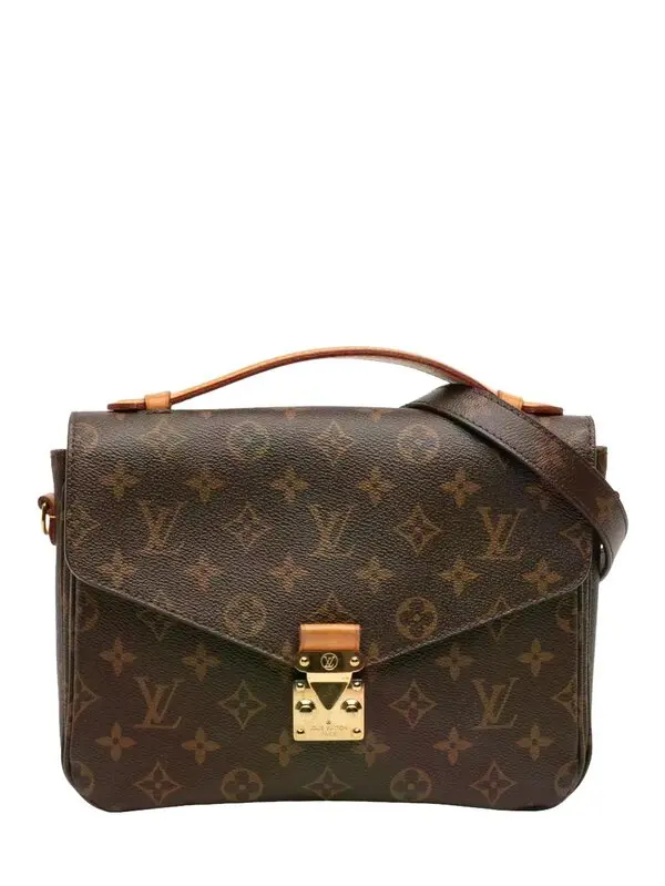 LOUIS VUITTON 2017 Monogram Pochette Metis Satchel - Brown