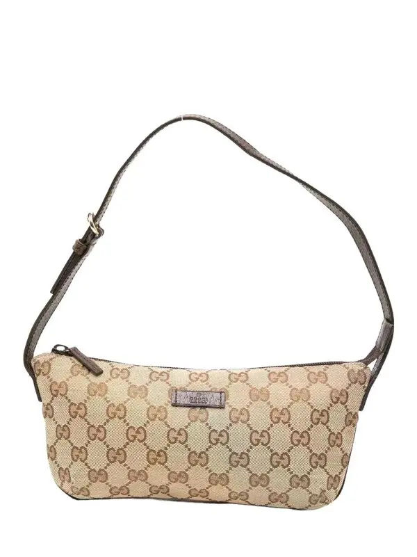 Gucci Gg Canvas Shoulder Bag - Brown