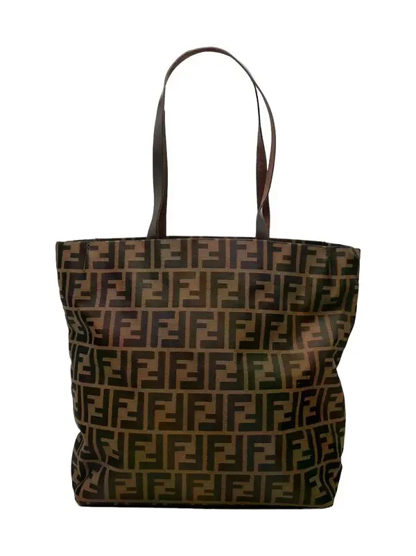 Fendi Zucca Canvas Tote Bag - Brown