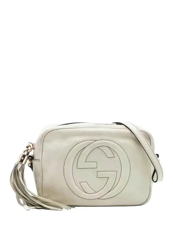 Gucci Leather Soho Disco Crossbody Bag - White