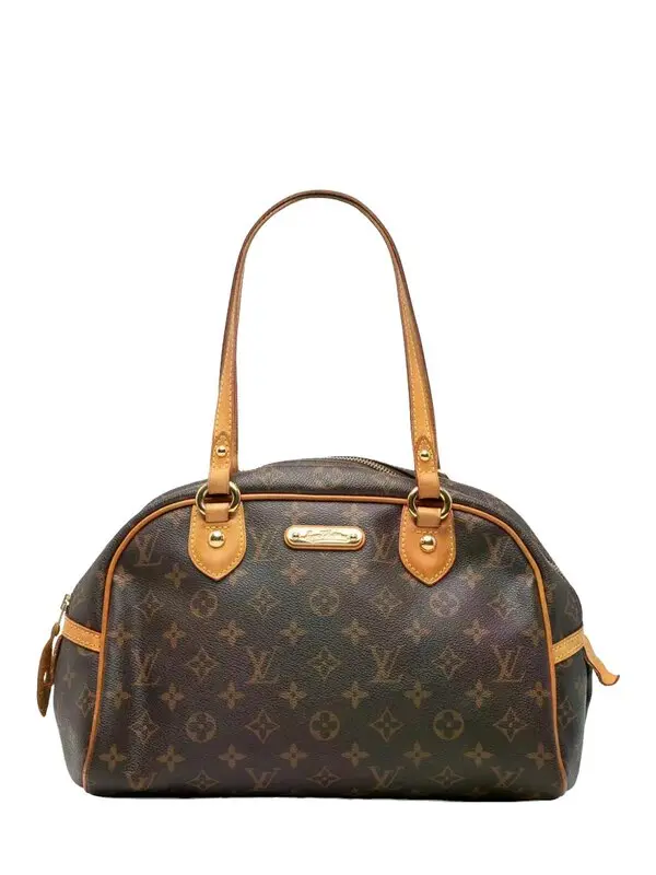 LOUIS VUITTON 2010 Monogram Montorgueil Pm Handbag - Brown