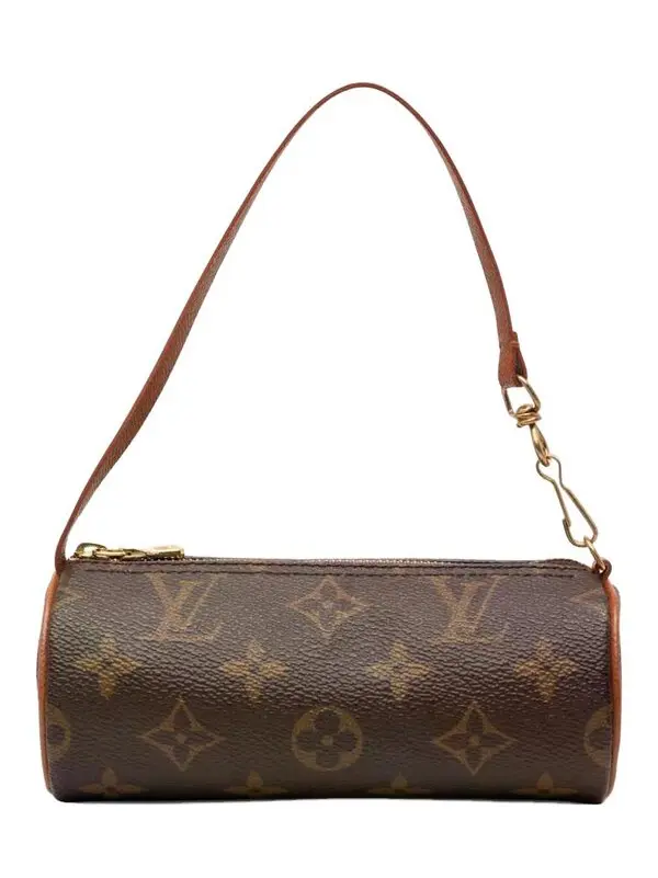 LOUIS VUITTON 1990-2026 Monogram Papillon Pochette Handbag - Brown