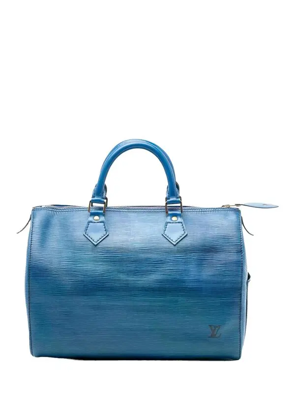 LOUIS VUITTON 1991 Epi Speedy 35 Boston Bag - Blue