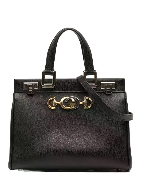 Gucci Zumi Top Handle Bag Satchel - Black
